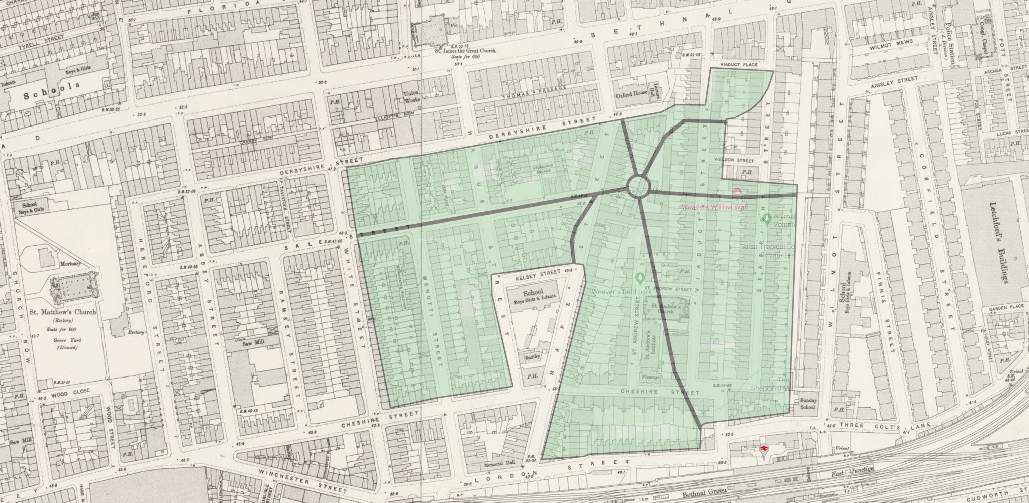 The lost streets of Weavers Fields, Part one – Growth (1700 – 1938 ...